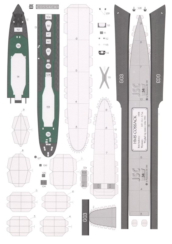 papercraft-database: [JSC 034] - Cossack, Lance